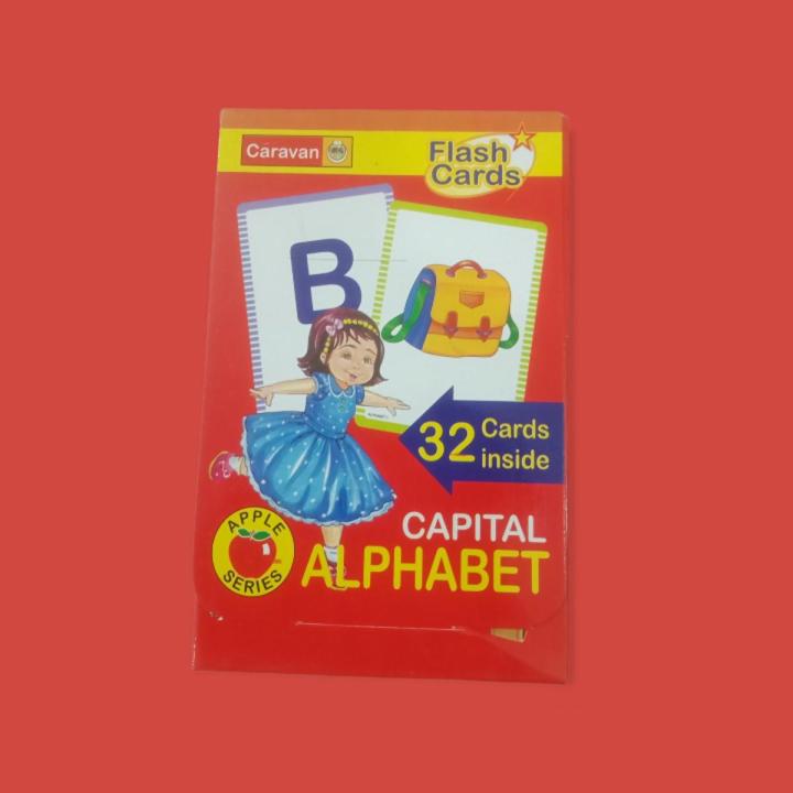 Capital Alphabets ABC Learning Flash Cards Medium Size For Kids | Daraz.pk
