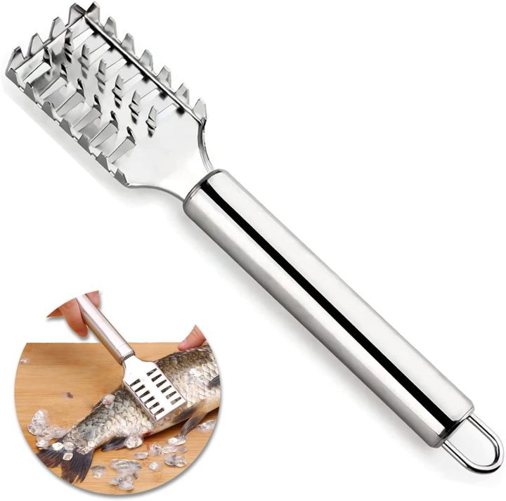 Outdoorline Fish Scale Remover Stainless Steel Scaler Scraper Fish ...