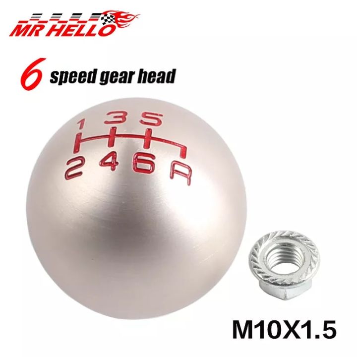 Aluminum Speed JDM Ball Shape Shift Gear Knob For Honda Fit Civic City ...