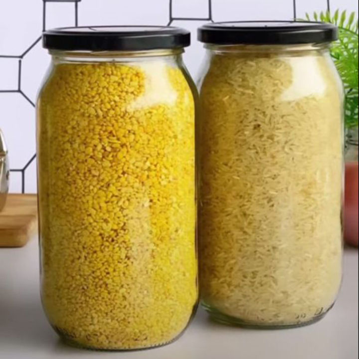 Glass Jar 1000ml 1 Pc, Pantry Jars, Mason Jars, Food Graded Glass, Also ...