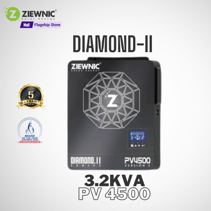 Ziewnic Diamond II 6G Series 3.2KVA PV4500 Pure MPPT Inverter By ...