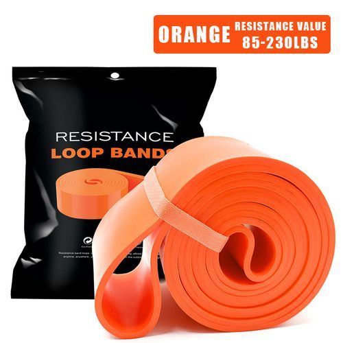 Orange Yoga Fitness Resistance Band Heavy Duty Exercise Elastic Band ...