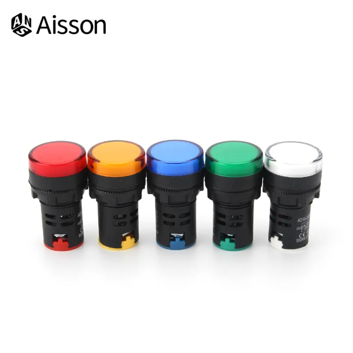 Ad16-22ds Indicator Led Power 22mm 12v 24v 220v 380v Pilot Panel Mount ...