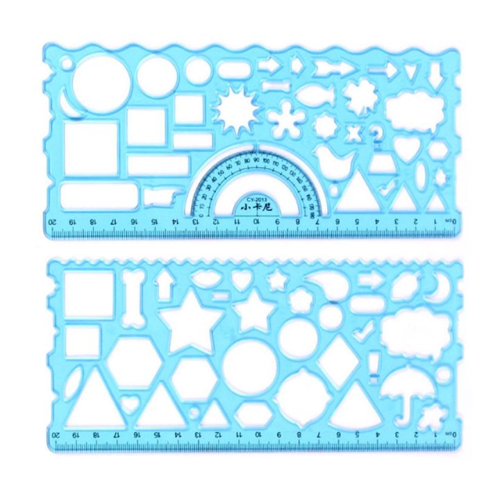 Children 2PCS Multipurpose School Accessories Stationery Measuring Tool ...