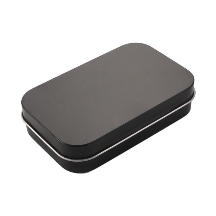 Sealed Tin Key Organizer Survival Kit Black Black Storage Box Candy Box ...