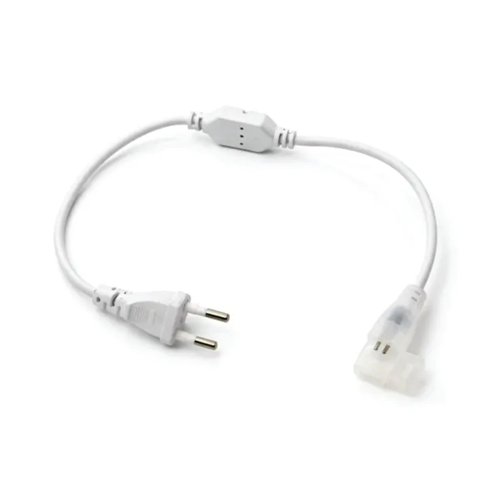 Rope Light Power Adapter 2 Pin Plug Connector Cable for LED Rope Light ...