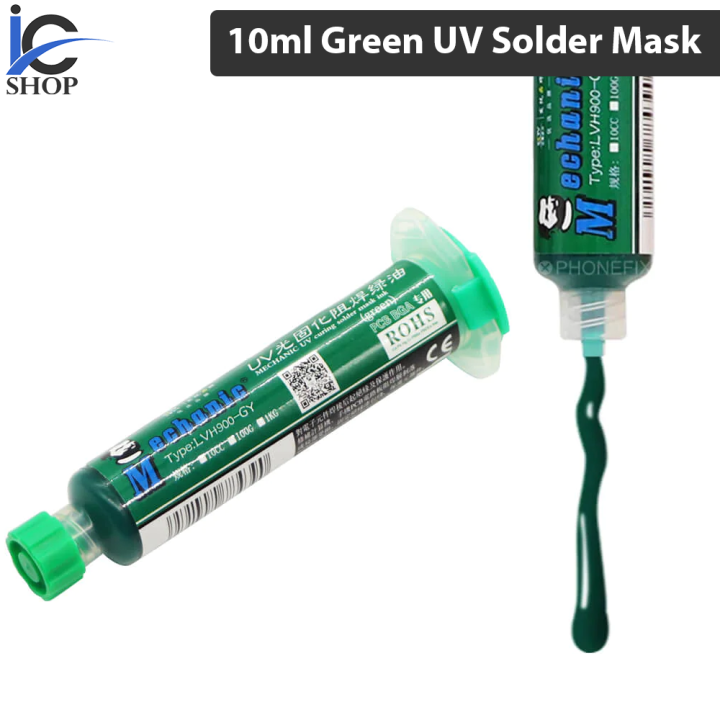 Green Mechanic Uv Curable 10cc Solder Mask Ink Pcb Fixing Repairing ...