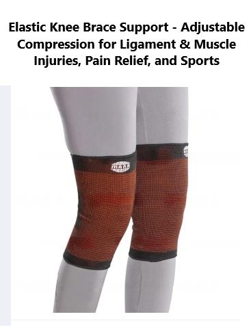 Elastic Knee Brace Support - Adjustable Compression for Ligament ...
