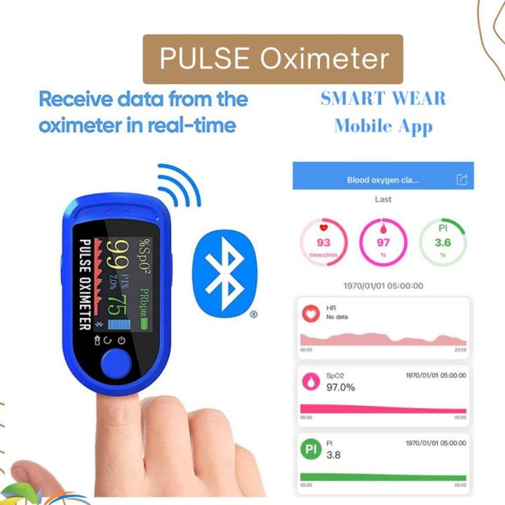 Bluetooth Pulse Oximeter for Health Monitoring by Pulse | Daraz.pk