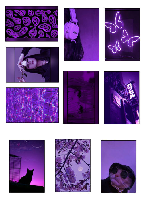 Purple Aesthetic Stickers 50pcs mini Coquette Stickers Pack Cute Bow ...