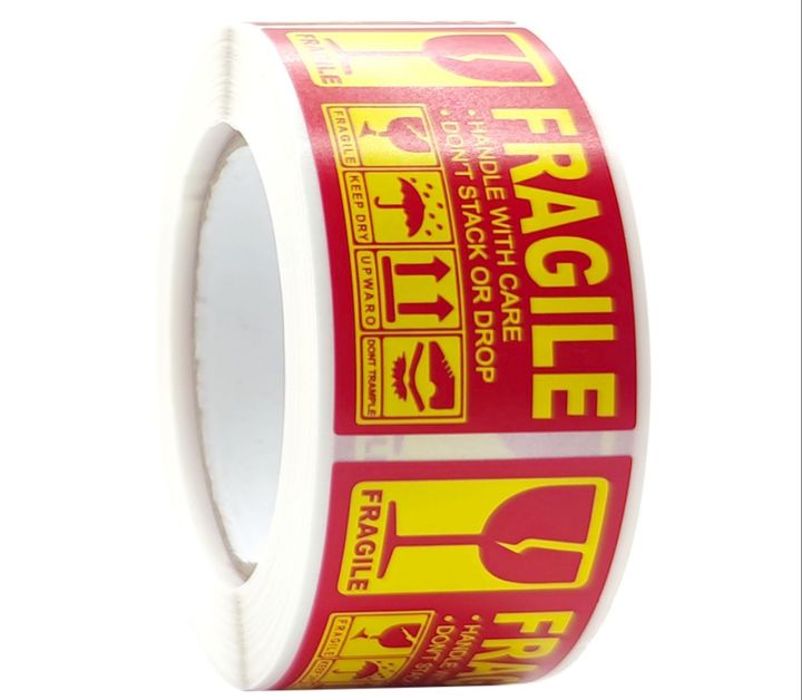 Fragile Warning Mark Sticker Scratch-Resistant Careful Handling Fragile ...