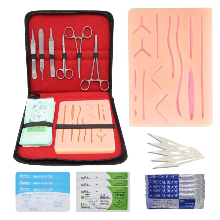 Complete Suture Practice Kit for Medical & Veterinary Students | 19 Pcs ...