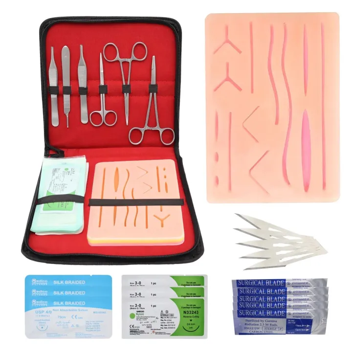Complete Suture Practice Kit for Medical & Veterinary Students | 19 Pcs ...