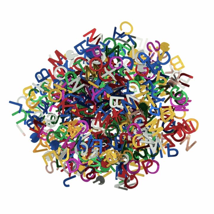 ABC Glitter, Holographic Glitter - English Alphabet Flakes For Epoxy ...