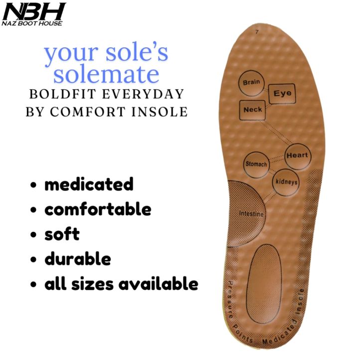 NBH Medicared Sole - Medicated Insole with Pressure Points for Foot ...