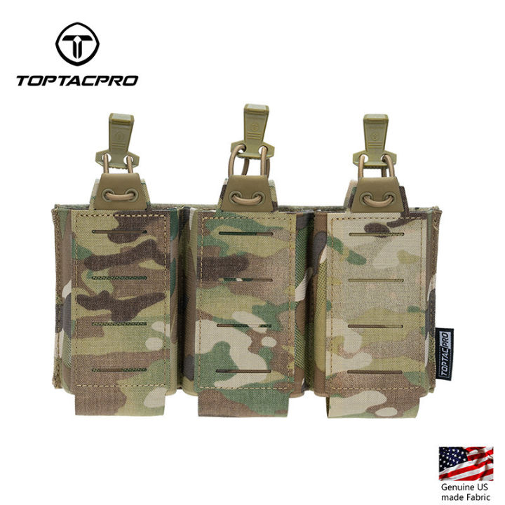 TOPTACPRO Tactical Triple Mag Pouch MOLLE 556 Mag Pouch Edc Waist Pouch ...