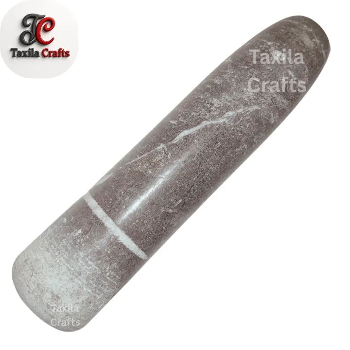 Taxila Heritage 8" Taxila Black Stone Polished Pestle – Pure ...