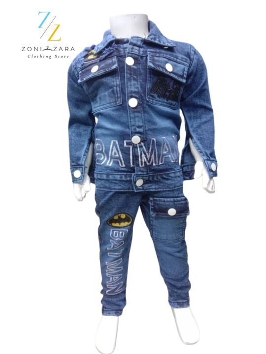 Batman Denim Suit for Boys | 2-Piece Jeans & Jacket Set | Stylish Kids ...