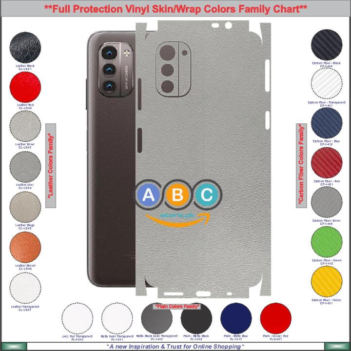 Nokia G11 / G21 , Full Back Protection Sheet with Four Sides Vinyl Skin ...