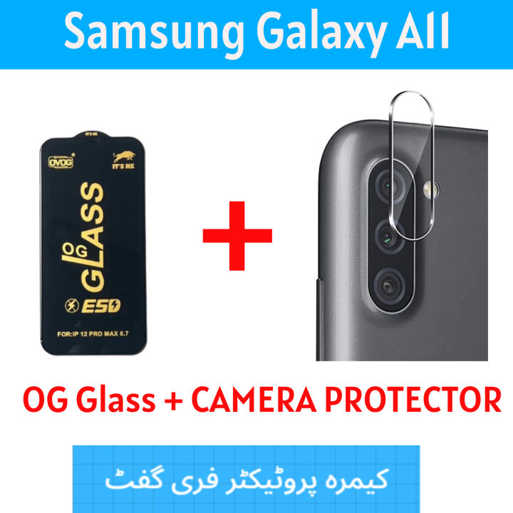 Samsung Galaxy A11 OG Glass Front Screen Protector Edge To Edge ...