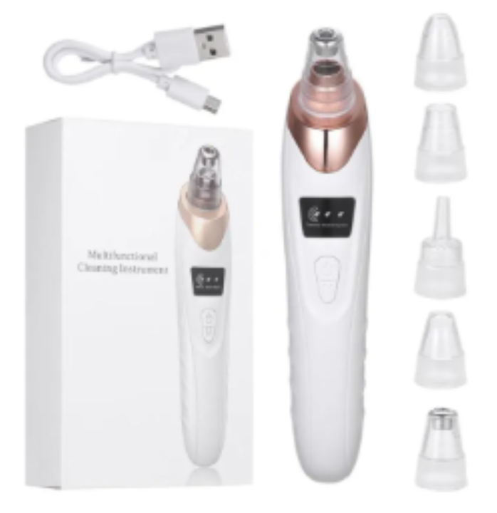 Rechargeable 5 in 1 Blackhead remover machine, derma suction, pimple ...