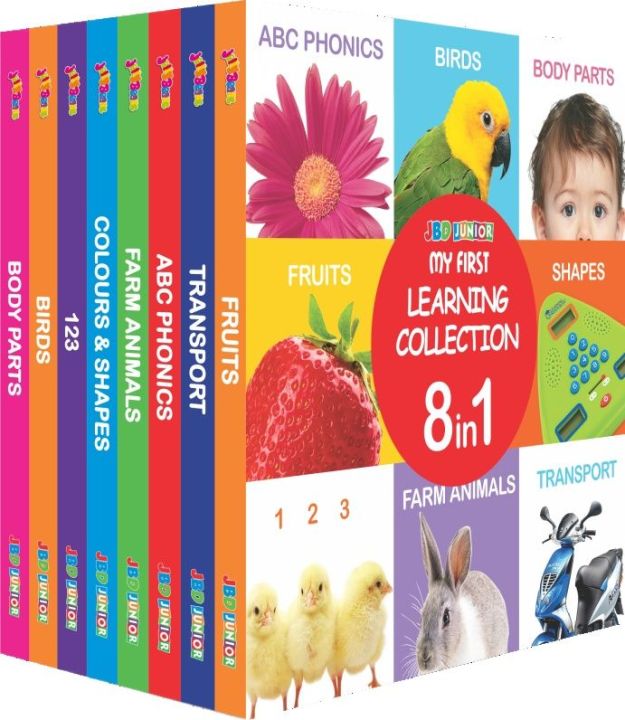 My First Learning Collection 8 in 1 | Pre Schooling Books for ...