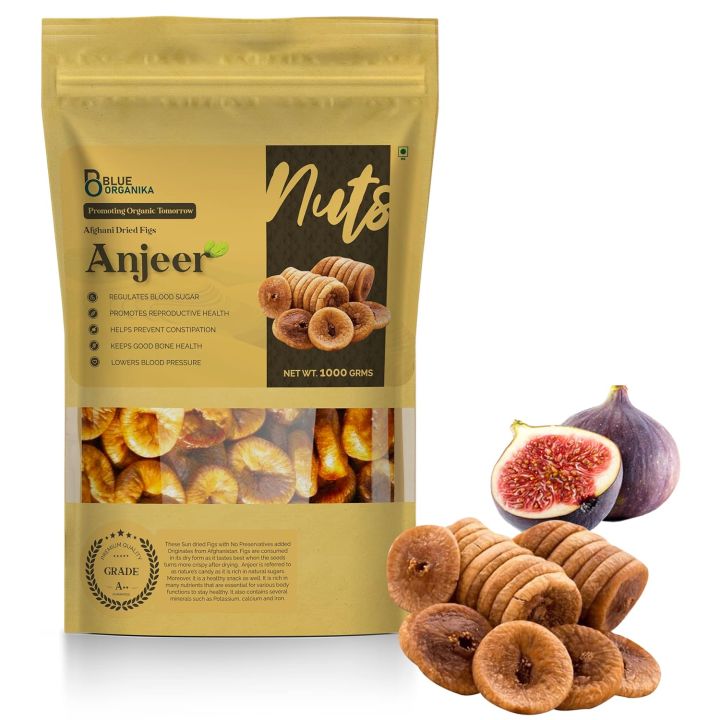 Anjeer - Dried Figs 450g | Natural Healthy Anjeer, Rich in Iron, Fiber ...