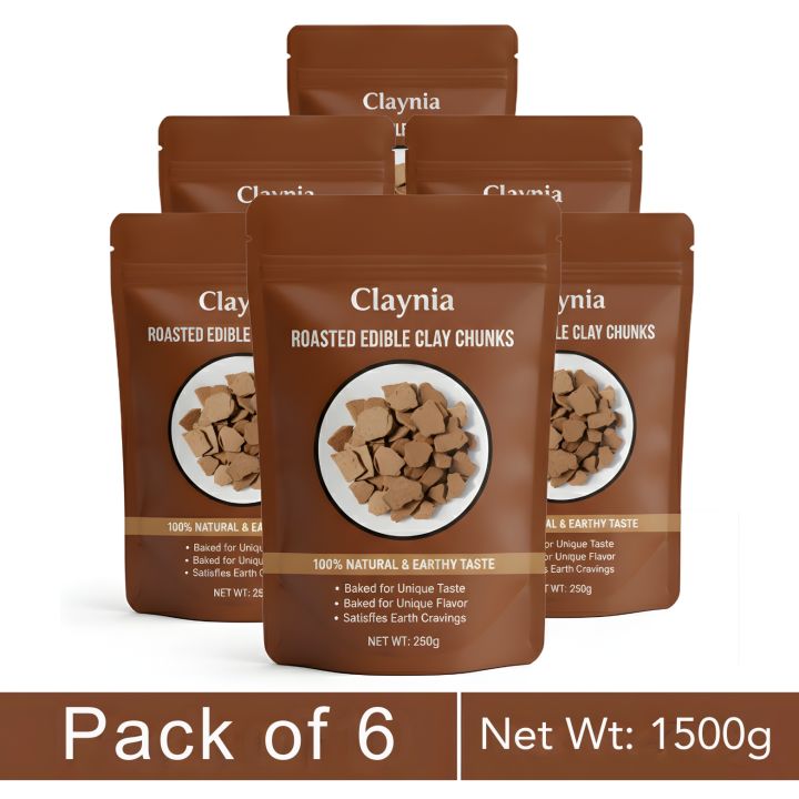 Claynia Roasted Edible Multani Mitti Chora 1500gm – Soft & Crunchy ...