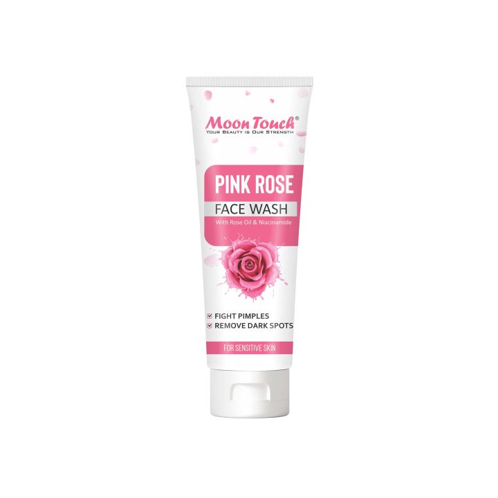 Creamy Pink Rose Face Wash | 100ml | Hydrating & Brightening Cleanser ...