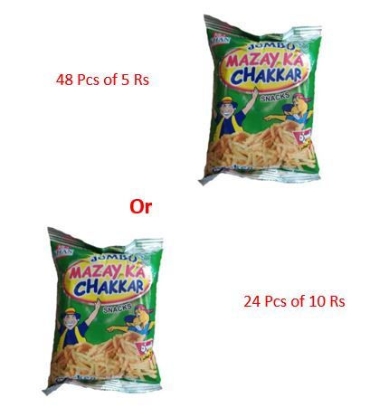 Mazay Ka Chakar Snacks 2 Packs 48 pcs of 5 Rs OR 24 Pcs of 10 Rs | Daraz.pk