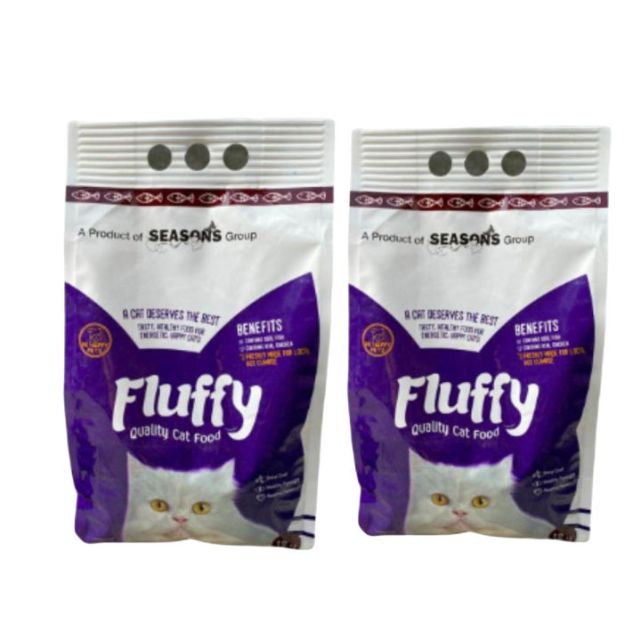 Fluffy Cat Food 2 packet (1.2kg*2=2.4kg) | Daraz.pk