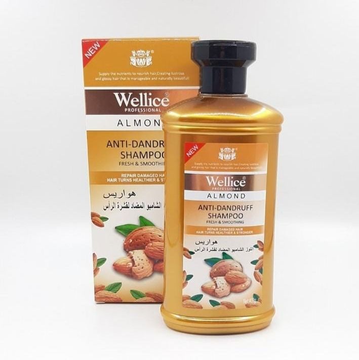 Wellice Professional Almond Anti Dandruff Shampoo & Repair Damaged Hair ...