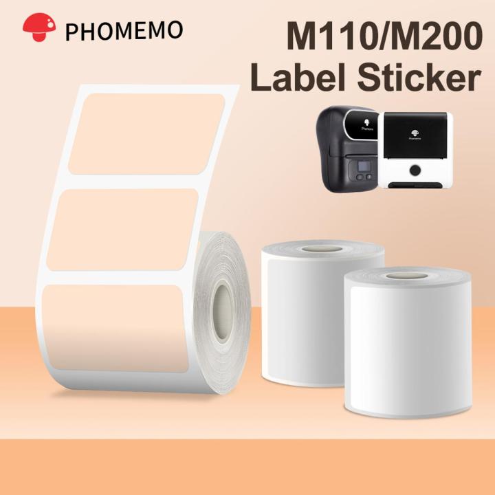 Phomemo M110 Thermal Label Printer Labels for Home Office Labels Colorful Adhesive Paper Round ...