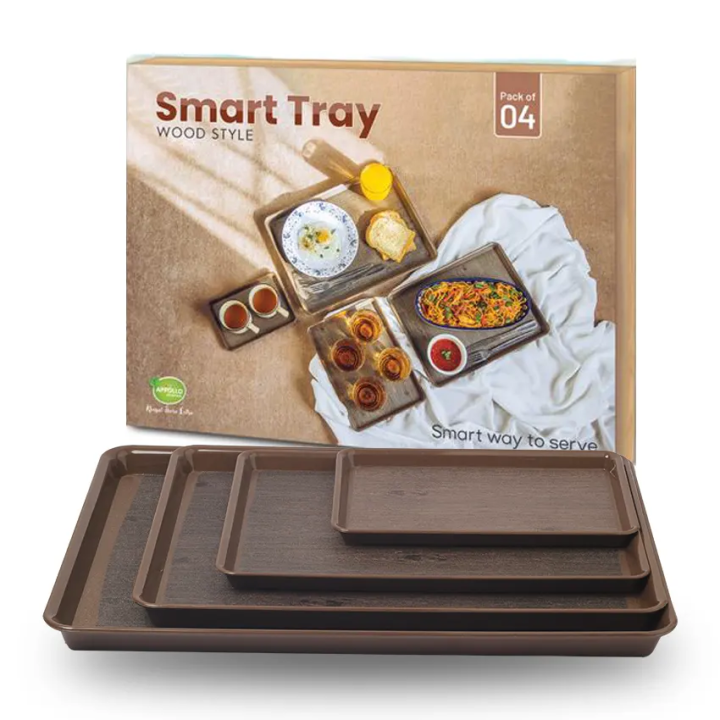 Appollo Smart Serving Tray Bundle (4pcs Set) | Daraz.pk