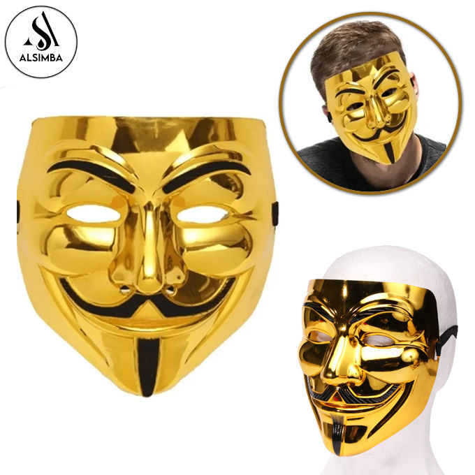 V for Vendetta Character Joker Anonymous Mask for Halloween Masquerade ...