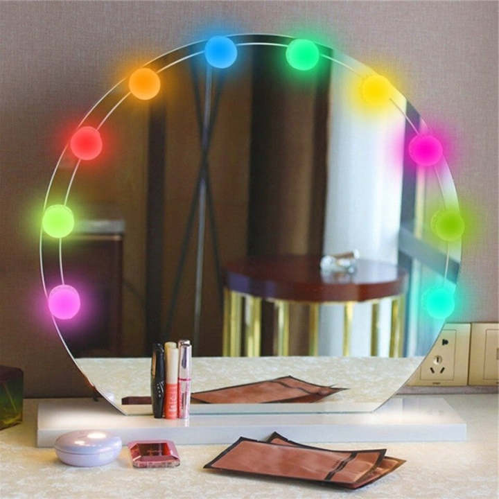 7 Colors LED Vanity Mirror Light with Multiple Color Shades and Remote ...