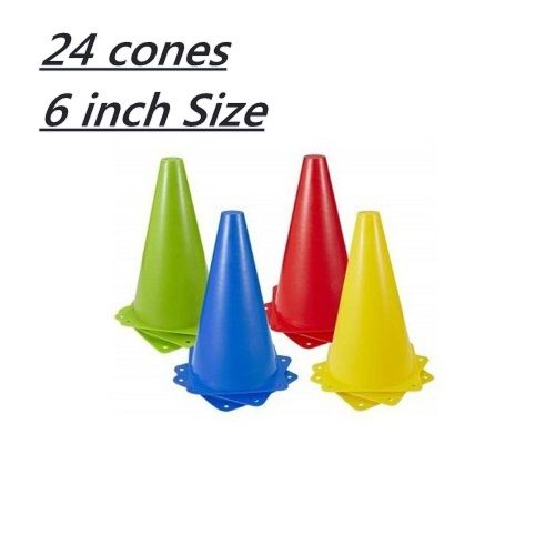 Pack of 24 Plastic 6 Inch Marking training Cones | Daraz.pk