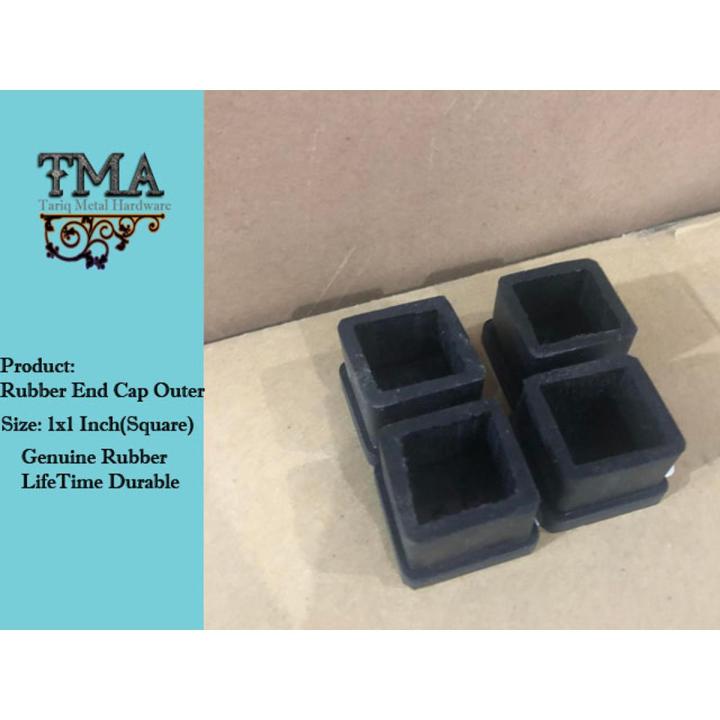 Rubber End Caps (Pack of 4) 1 Inch Square Outer | Daraz.pk