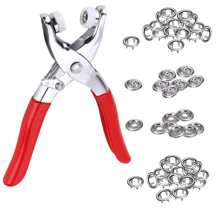 Metal Button Plier Tool with 50 Tich Buttons Set | Daraz.pk