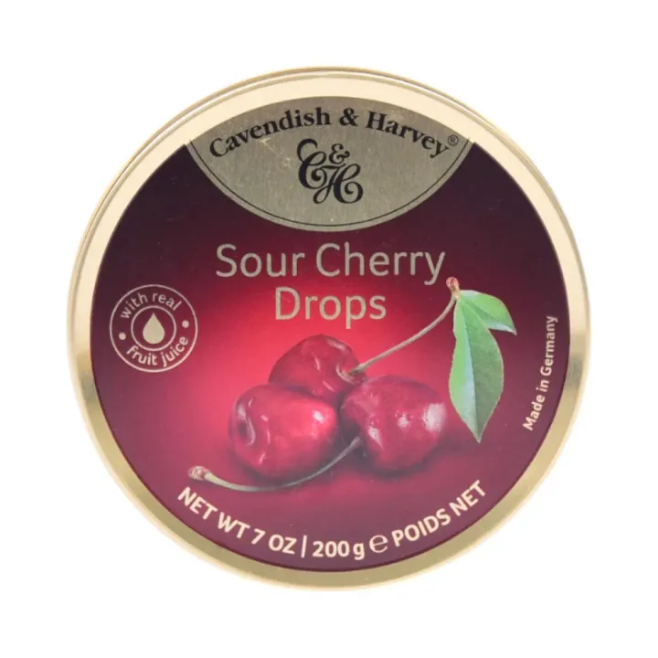 CAVENDISH & HARVEY SOUR CHERRY DROPS 200 GM (𝐢𝐦𝐩𝐨𝐫𝐭𝐞𝐝 & 𝐨𝐫𝐢𝐠𝐧𝐚𝐥) | Daraz.pk