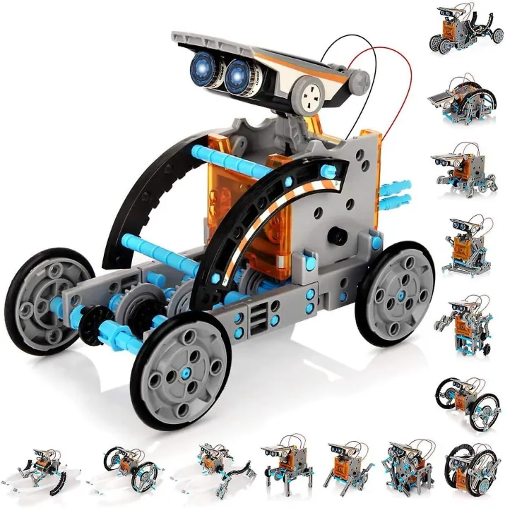 Solar Robot Set - 14 in 1 Solar Robot Educational Kit Build Your Own ...