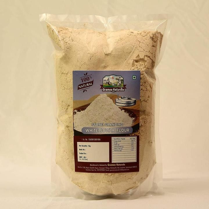 Naturals Stone Grinded White Jowar Flour (Sorghum), 1Kg | Daraz.pk