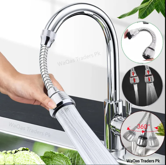 Turbo Flex splash 360 degree swivel tap water filter nozzle bathroom ...
