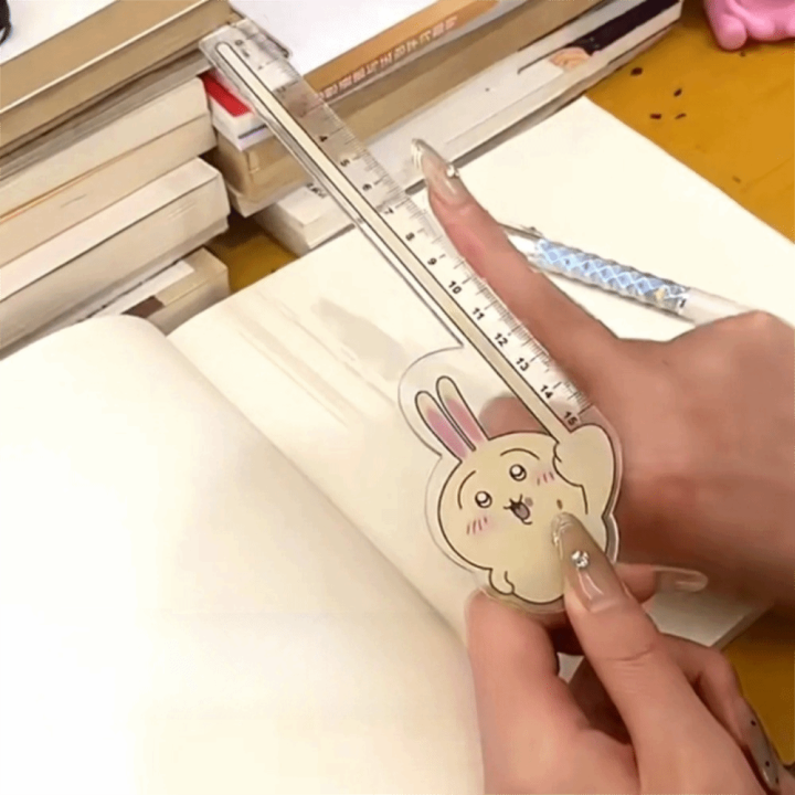 Stationery Item 15cm Chiikawa Ruler Drawing Tool Anime Design Hachiware ...