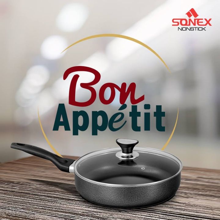 Non Stick Fry Pan With Glass Lid Sonex Classic Non Stick Fry Pan With
