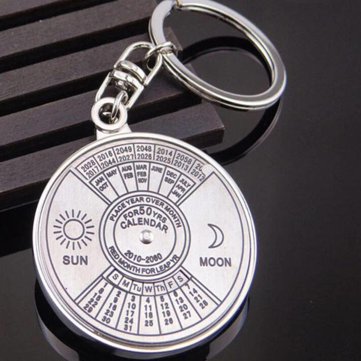 Metal Perpetual Calendar Keychain of 50 years (50 years calender ...