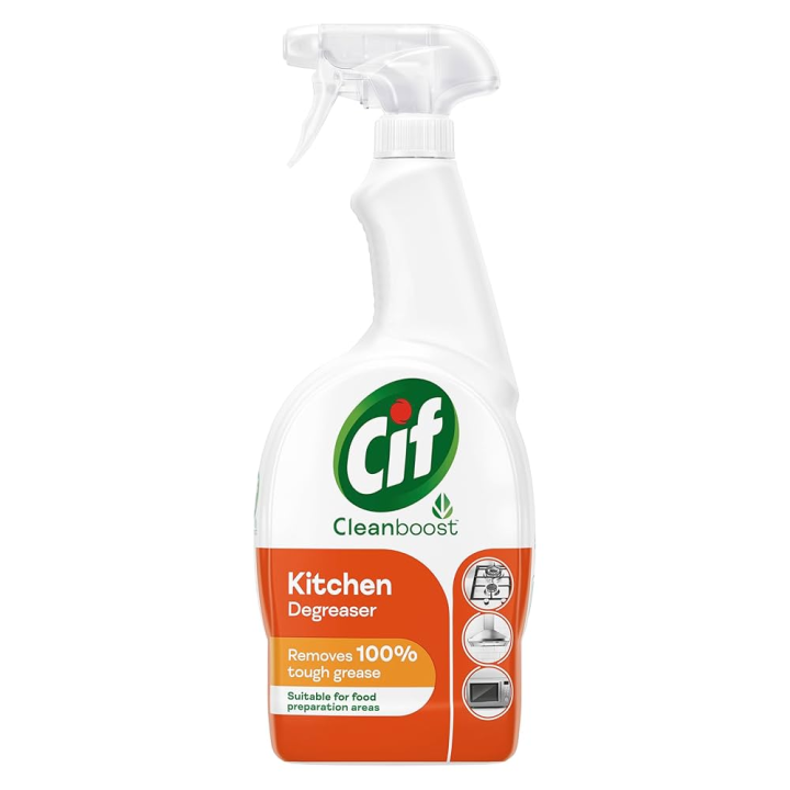 Cif Cleanboost Kitchen Spray | 100% Tough Grease Removal for Ceramic ...