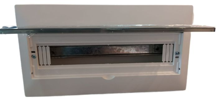 DB (Distribution Box), 18 way pure ABS and White Glass metal base DP ...
