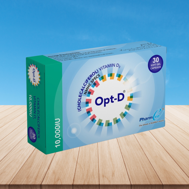 Opt-D Vitamin D3 10,000 IU Softgel Capsules – High-Strength Bone ...
