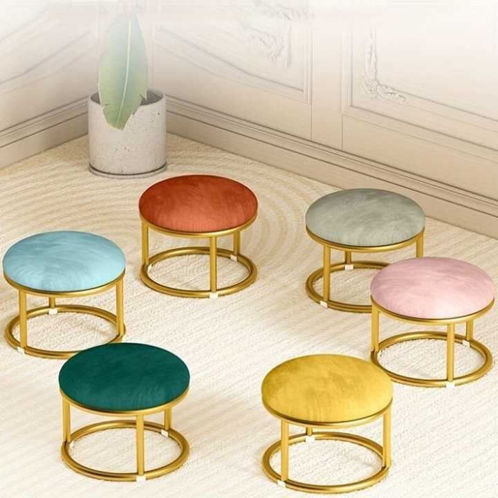 Decorniture-sitting stool sofa chair ottoman stool with metal legs ...